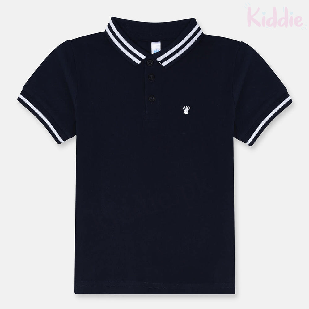 Kids Dark Blue Polo Shirt 3897 – kiddie.pk